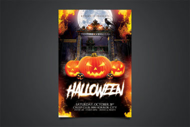 20 Spooky Halloween Flyer Templates