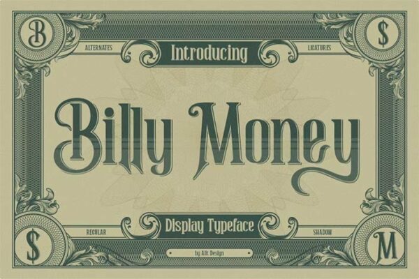 33 Artistic Premium and Free Money Fonts